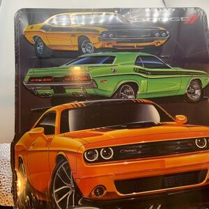 Dodge | Wall Decor | Dodge Challenger Muscle Car Line Up Embossed Metal ...